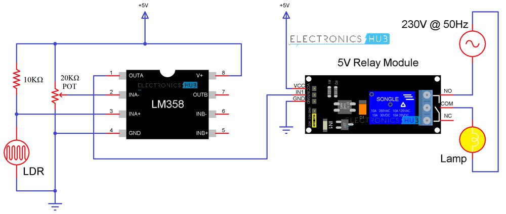 Light Activated Switch Circuit using LDR Sensor - 亚博app更新