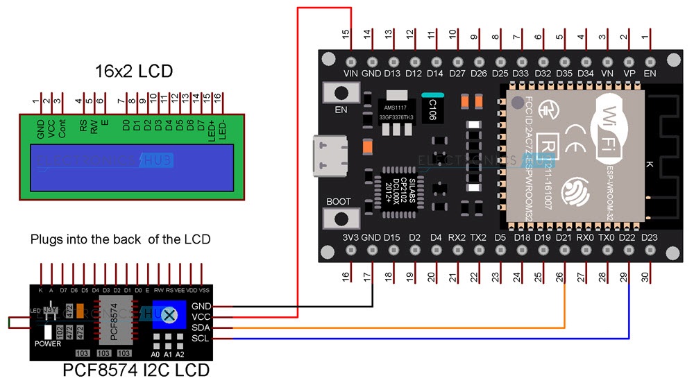 ESP32 | ESP32 I2C LCD接口教程 - 亚博app更新