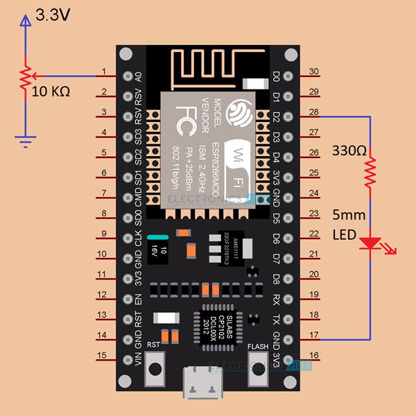 ESP8266 ADC教程|Nodemcu ADC用于模拟输入Arduino IDE - 亚博app更新